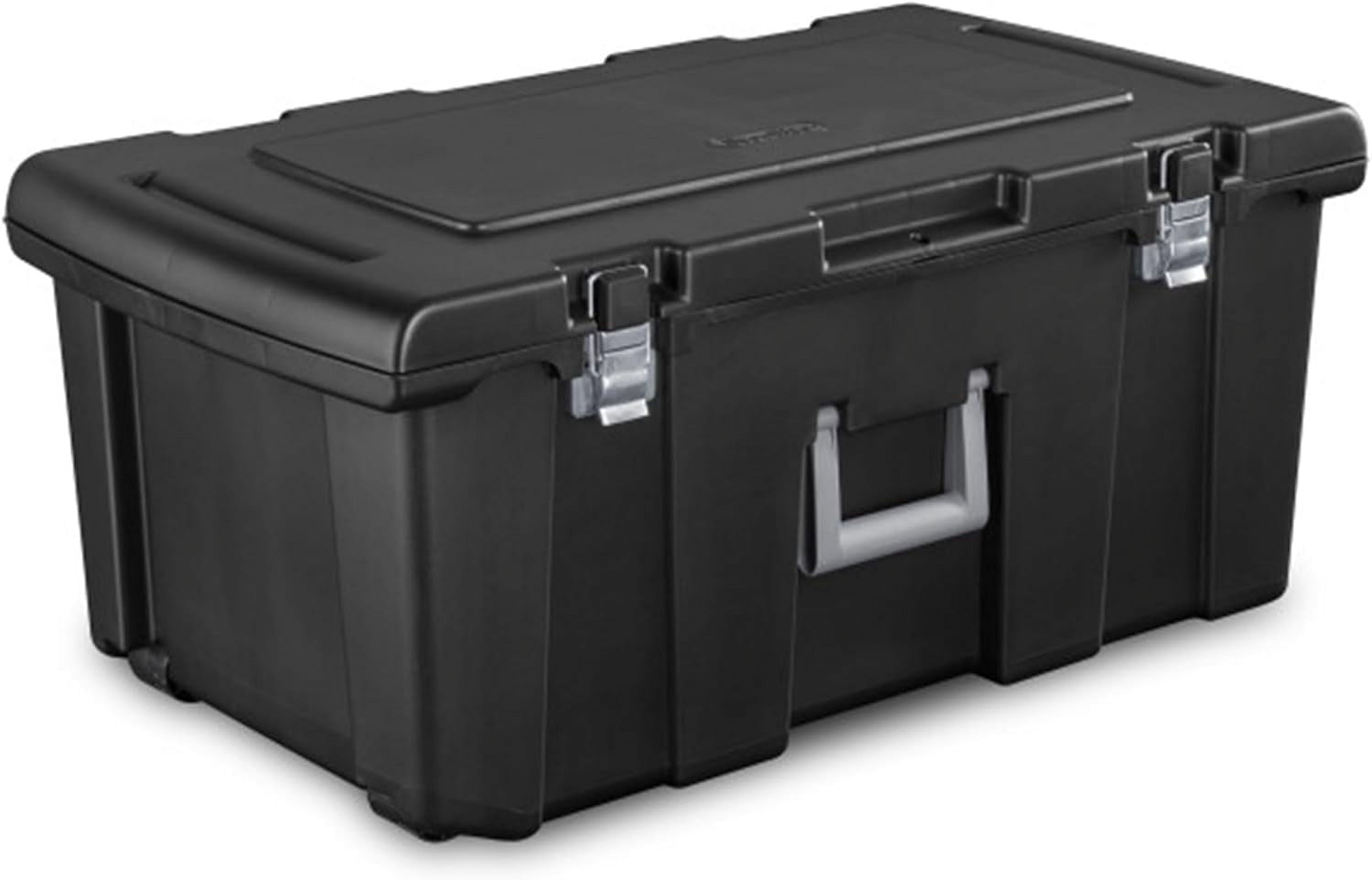THTGCD 4-Pack Footlocker, Lockable Plastic Utility Storage Container ...