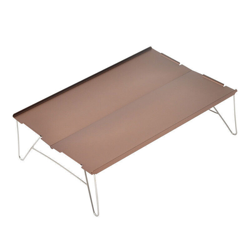 THTGCD Aluminum Alloy Folding Table Outdoor Mini Picnic BBQ Travel Desk ...