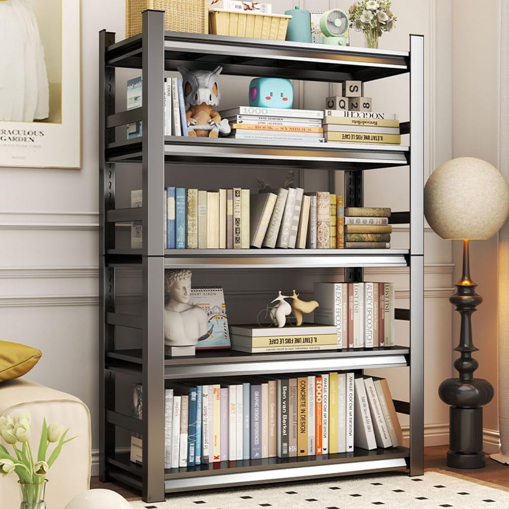 THTGCD Book Shelf, 5-Tier Heavy Duty Open Bookcase,Freestanding ...