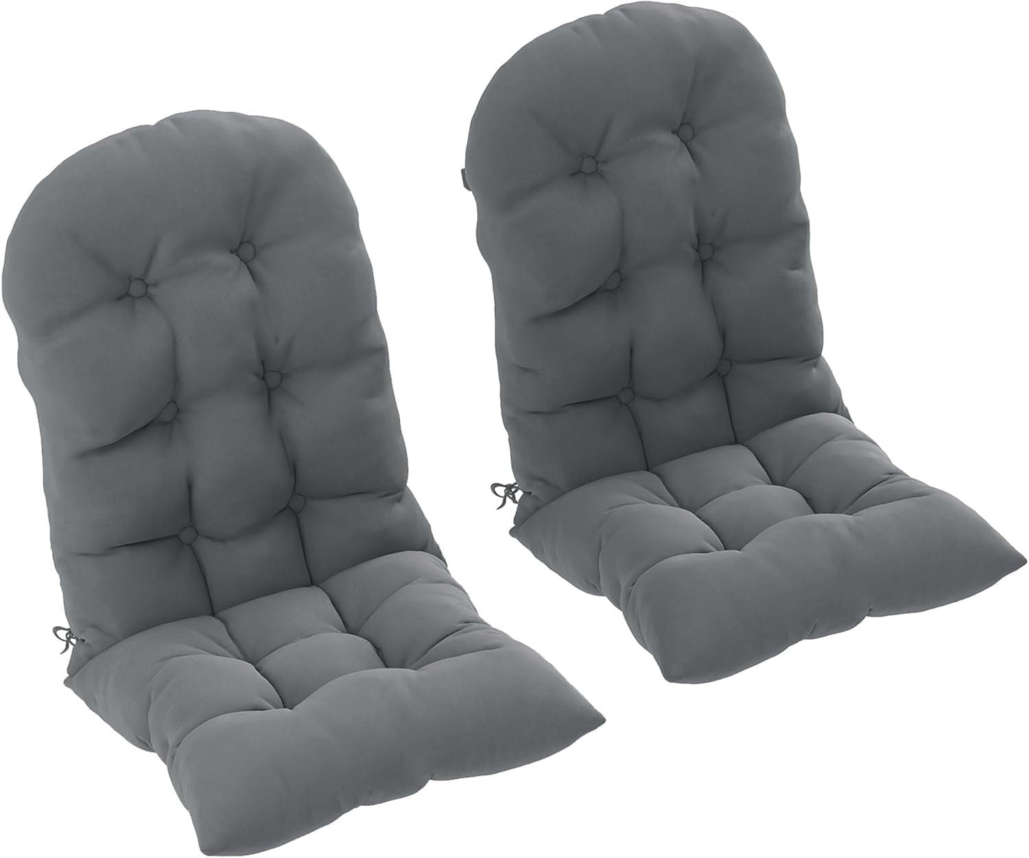THTGCD Outdoor Chair Cushions Set of 2, Tufted High Back Patio Chair ...