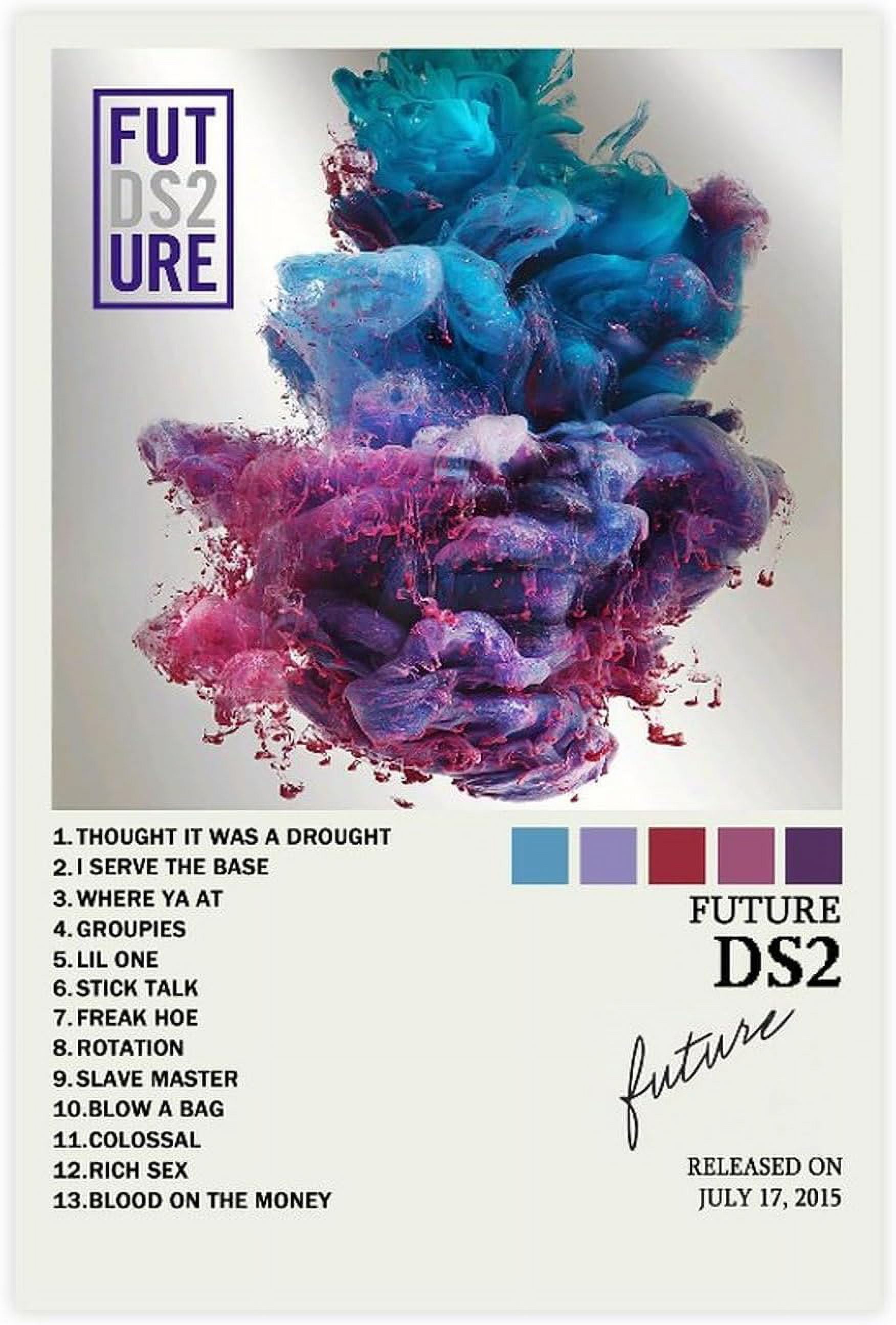 THUMPRO Future Album Cover Poster HNDRXX Canvas Poster Bedroom Decor Sports Landscape Office ...