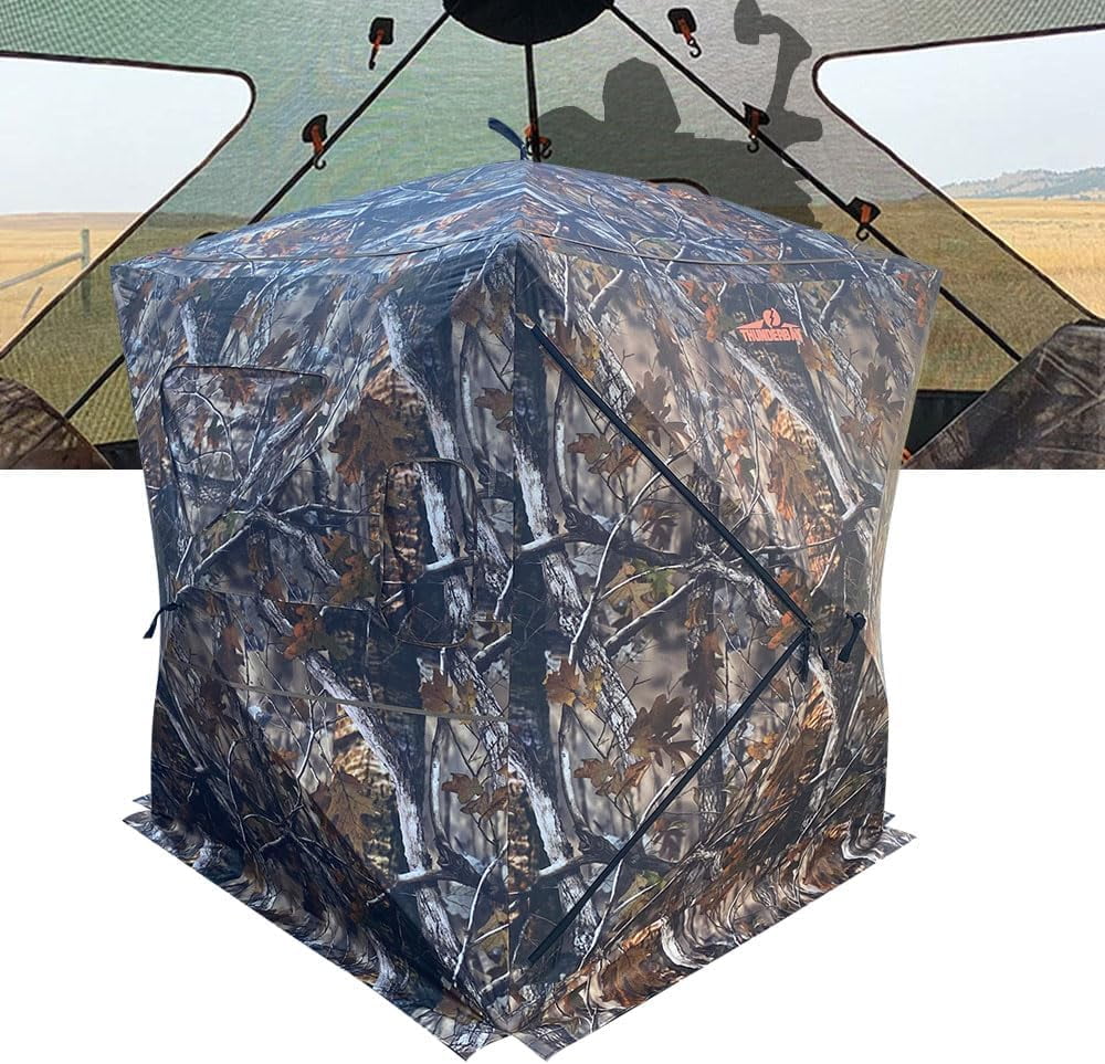 8-in Bit THUNDERBAY See-Through Hunting Blind 270° - Pop-Up Ground ...
