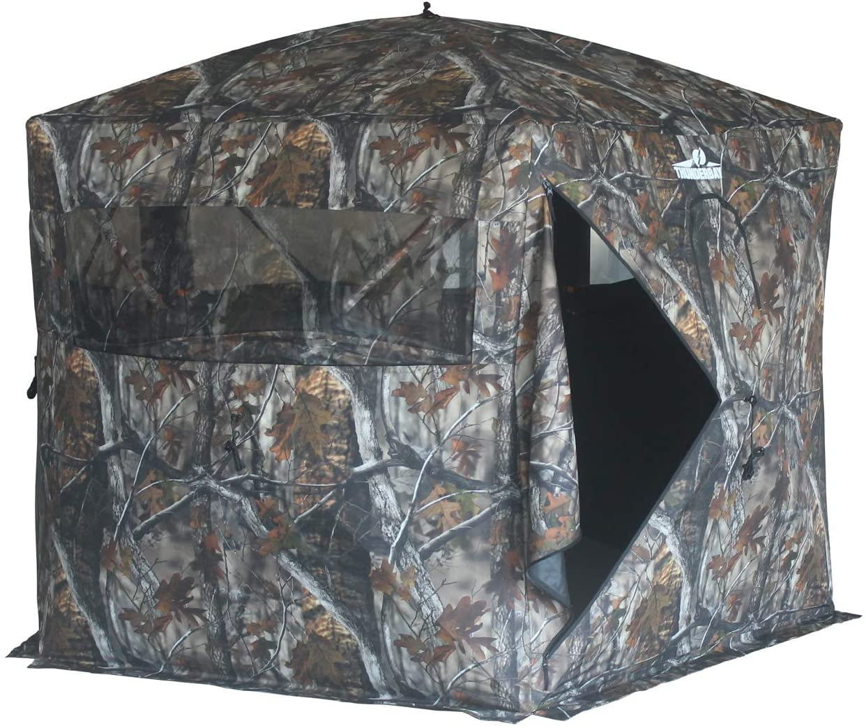THUNDERBAY 5-Side Camo Pop Up Hunting Blind, 4 Person Ground Blind ...