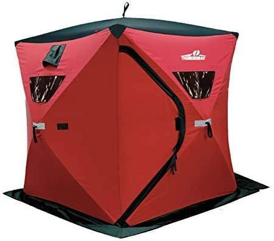 THUNDERBAY Ice Cube Series Pop-Up Portable 2 Person Ice Fishing Shelter ...