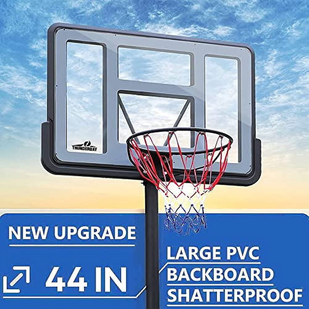 THUNDERBAY Portable Basketball Hoop Goal System Height Adjustable, 4.8 ...
