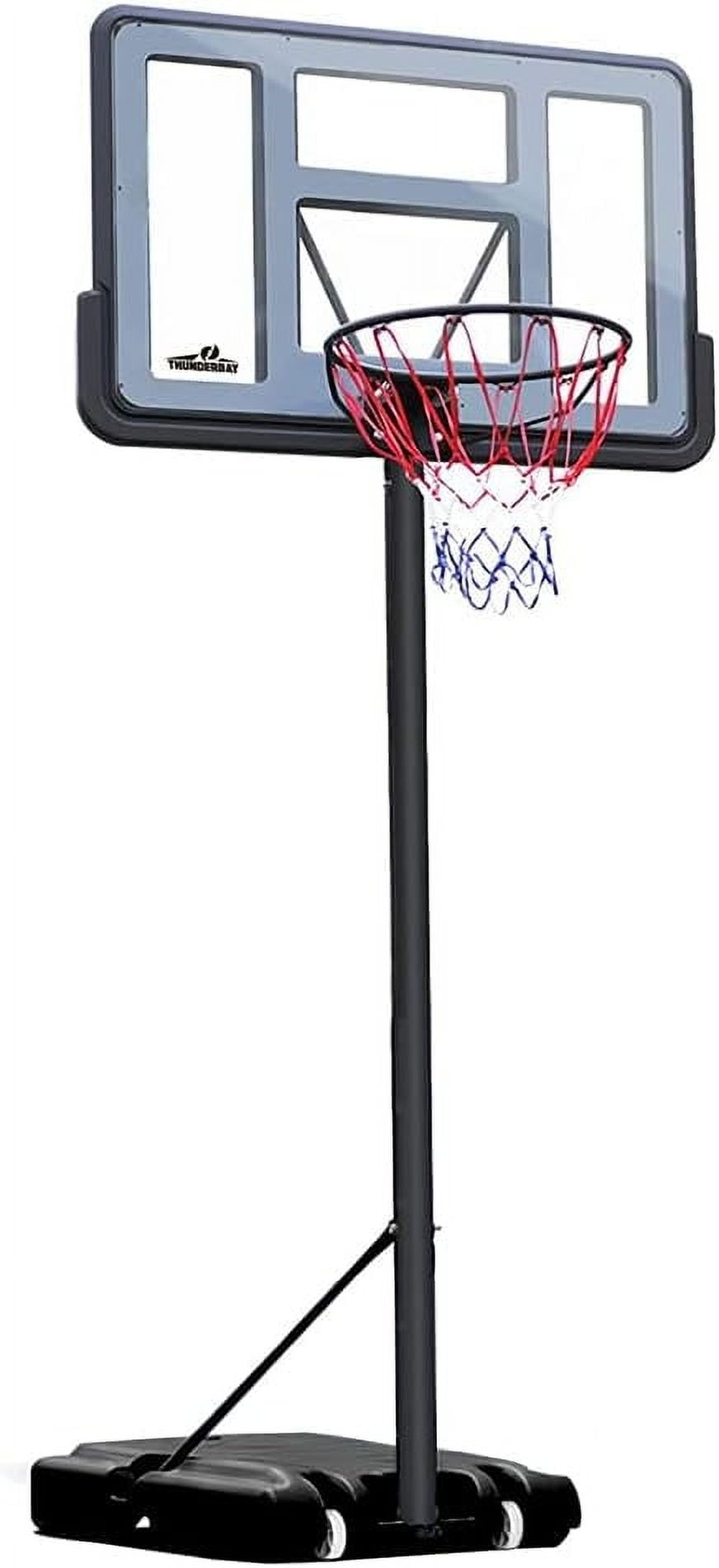 THUNDERBAY Portable Basketball Hoop Goal System Height Adjustable, 4.8 ...