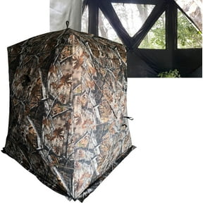 TIDEWE Hunting Blind, Double Ground Blinds 270° See Through for 3-in-1 ...