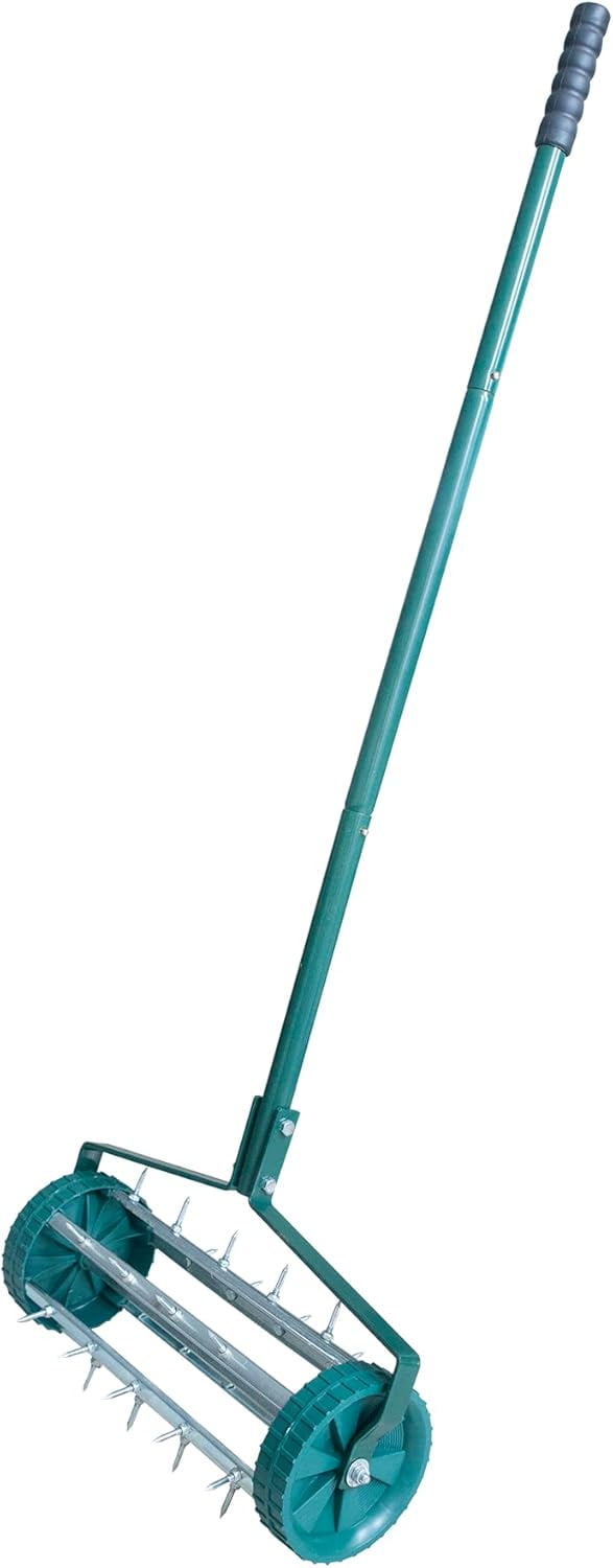 THUNDERBAY Thunderbay 18-Inch Lawn Aerator Heavy-Duty Spike Garden Yard ...