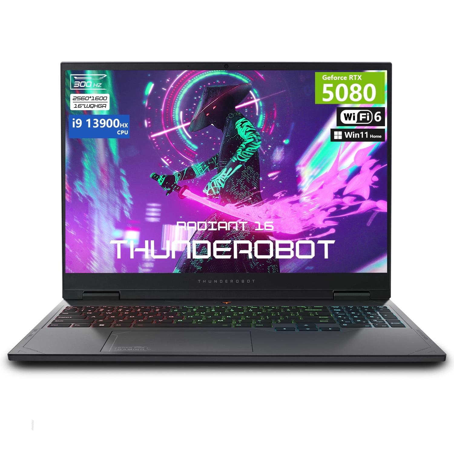 THUNDEROBOT Radiant 16 Gaming Laptop, 16" QHD+ 300Hz, Core i9-13900HX ...