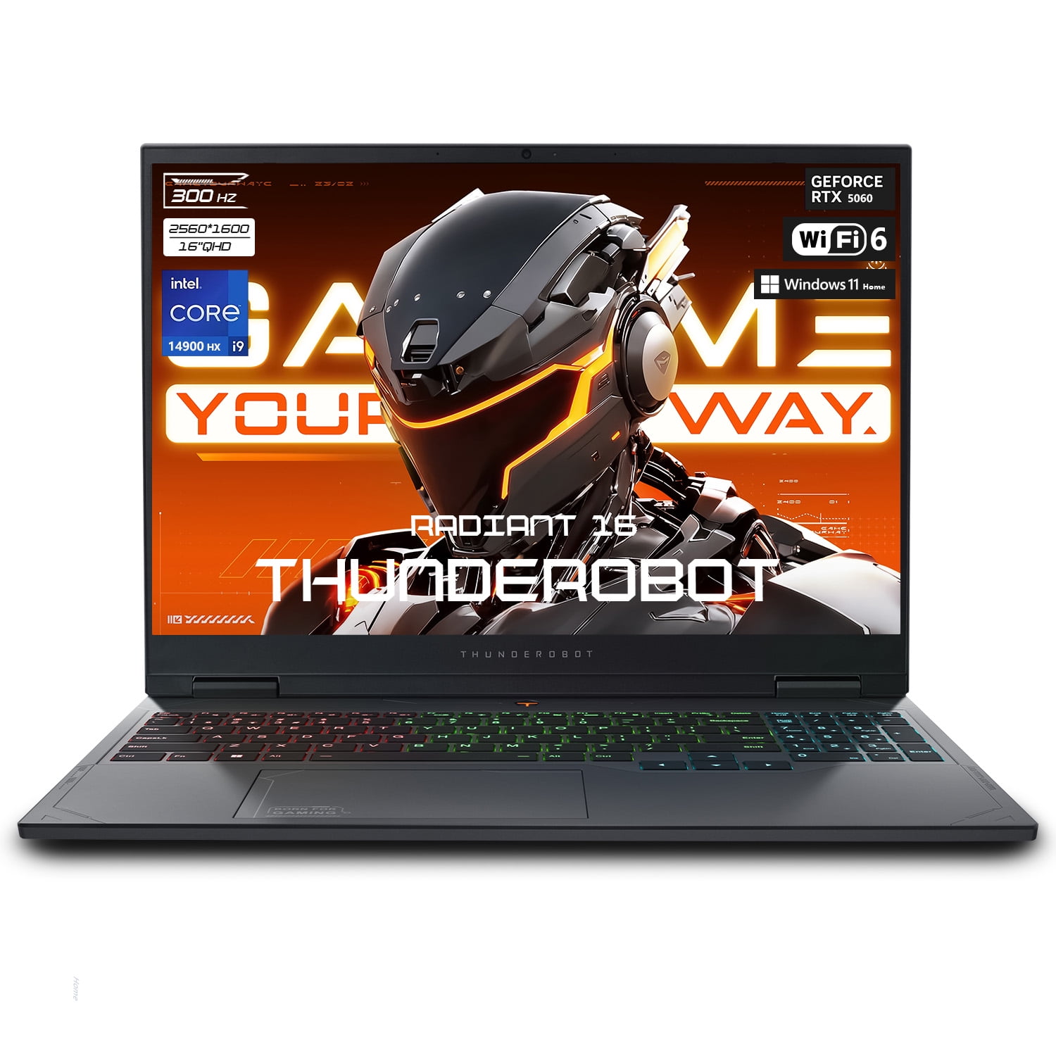 THUNDEROBOT Radiant 16 Laptop, 16" QHD+ 300Hz, Intel i9-14900HX ...