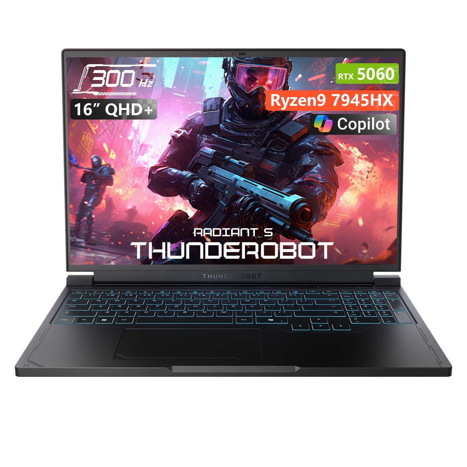 THUNDEROBOT Radiant 16S 16" QHD+ Gaming Laptop, Ryzen 9 7945HX, RTX ...