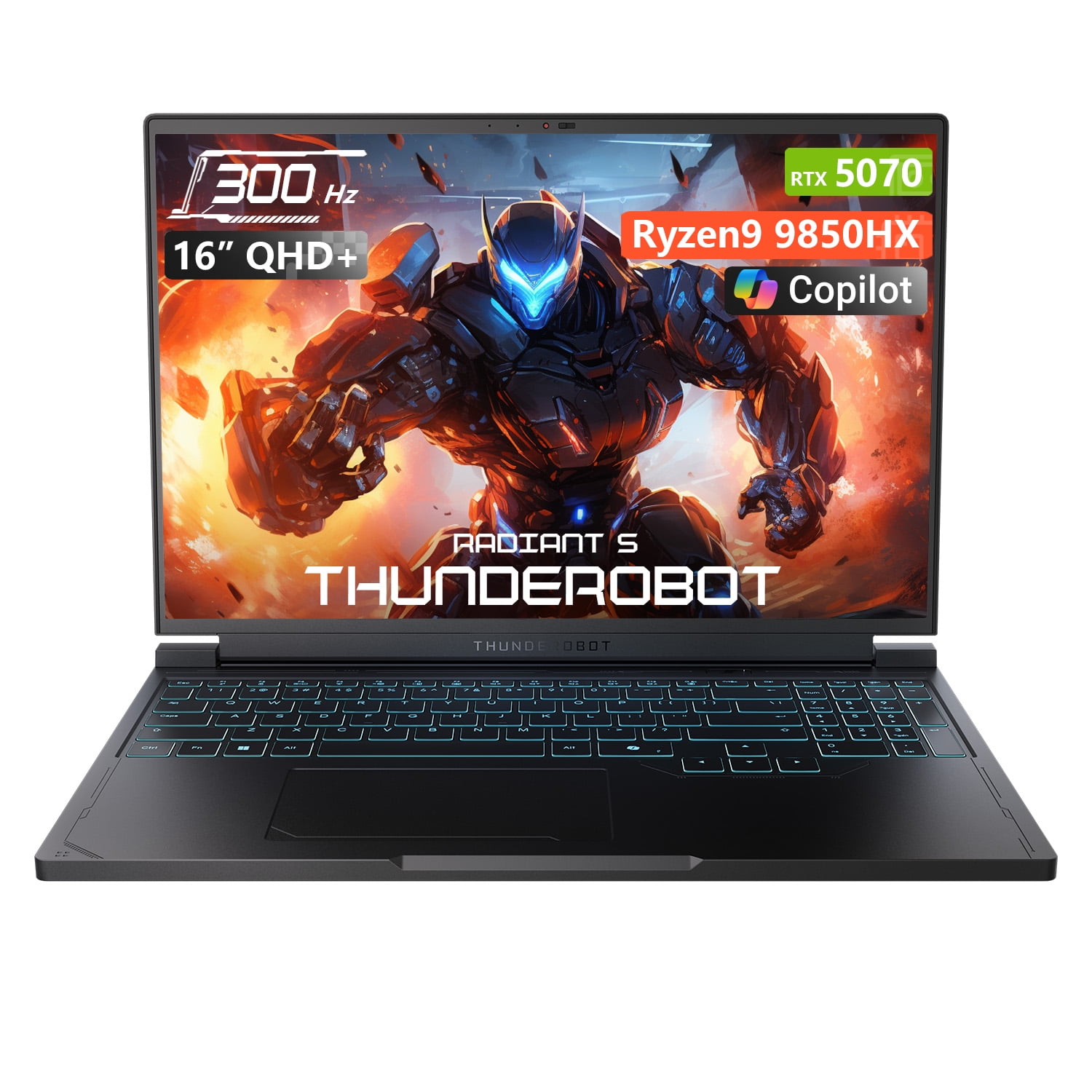 THUNDEROBOT Radiant 16S 16" QHD+ Gaming Laptop, Ryzen 9 9850HX, RTX ...