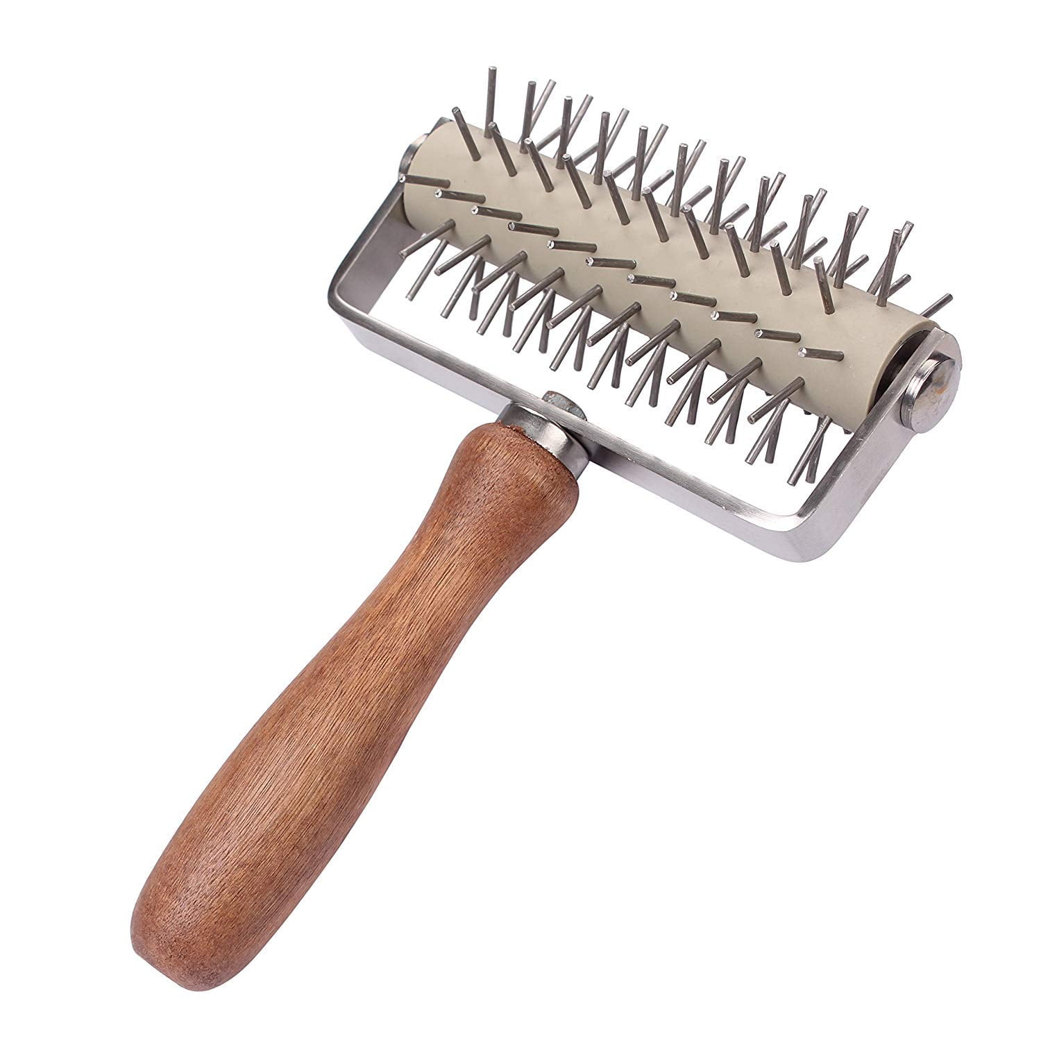 THW Stainless Steel Pizza Docker Tool Professional Dough Roller with ...