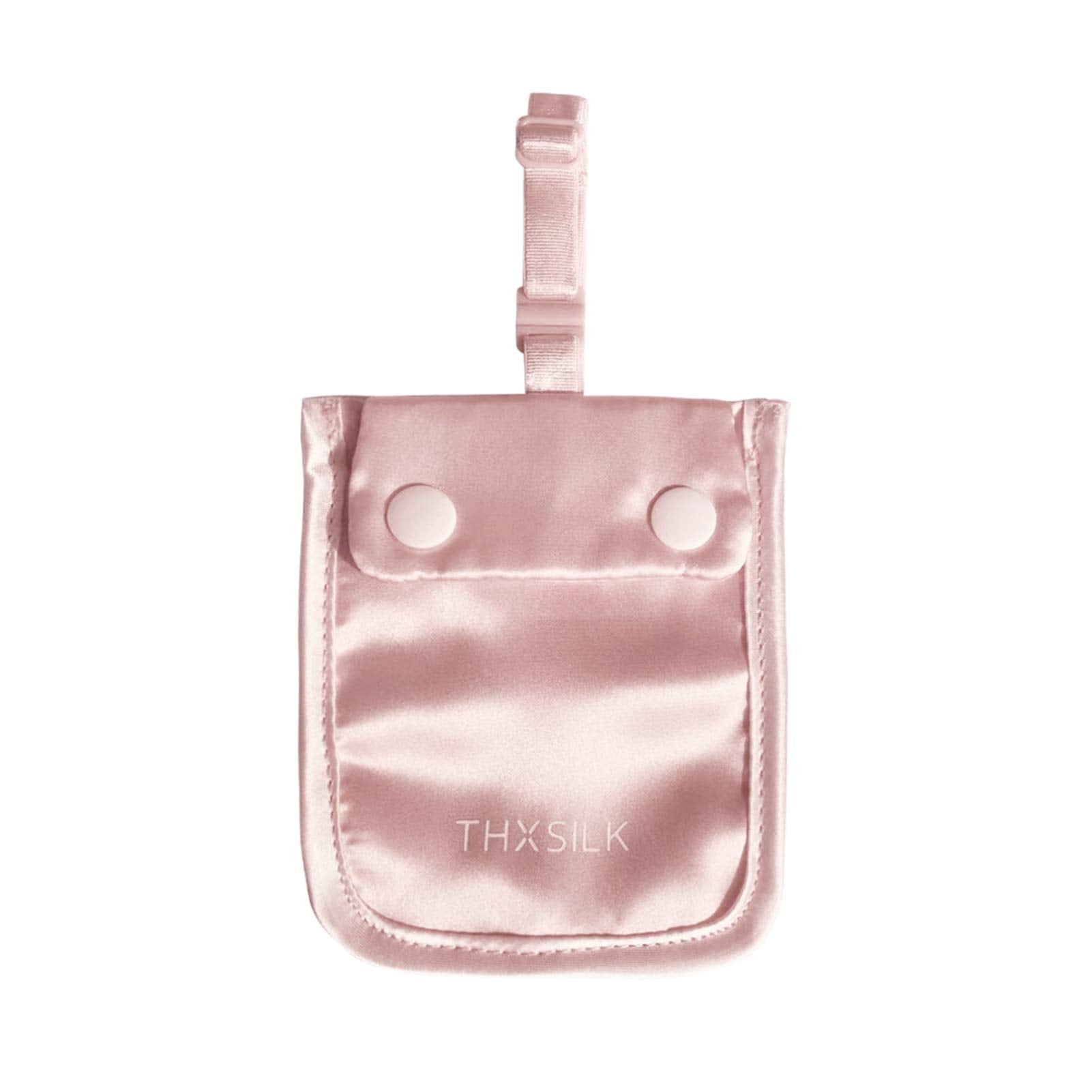 THXSILK Mulberry Silk Bra Wallet,Hidden Travel Pouch with Adjustable ...