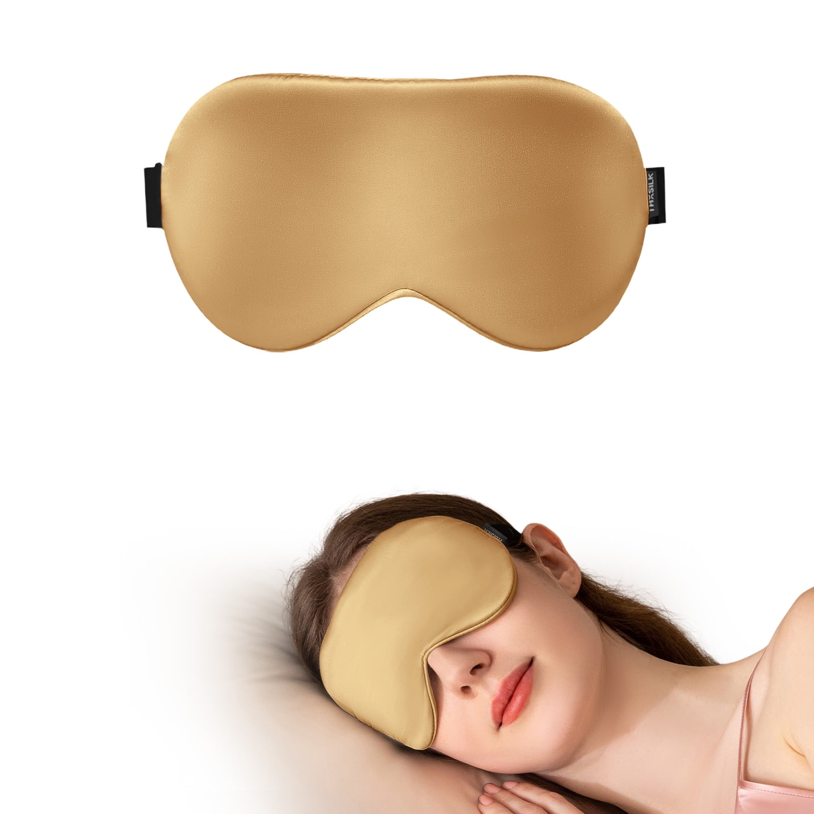 THXSILK Sleep Mask, 100% Pure Mulberry Silk, Night Eye Shade with ...