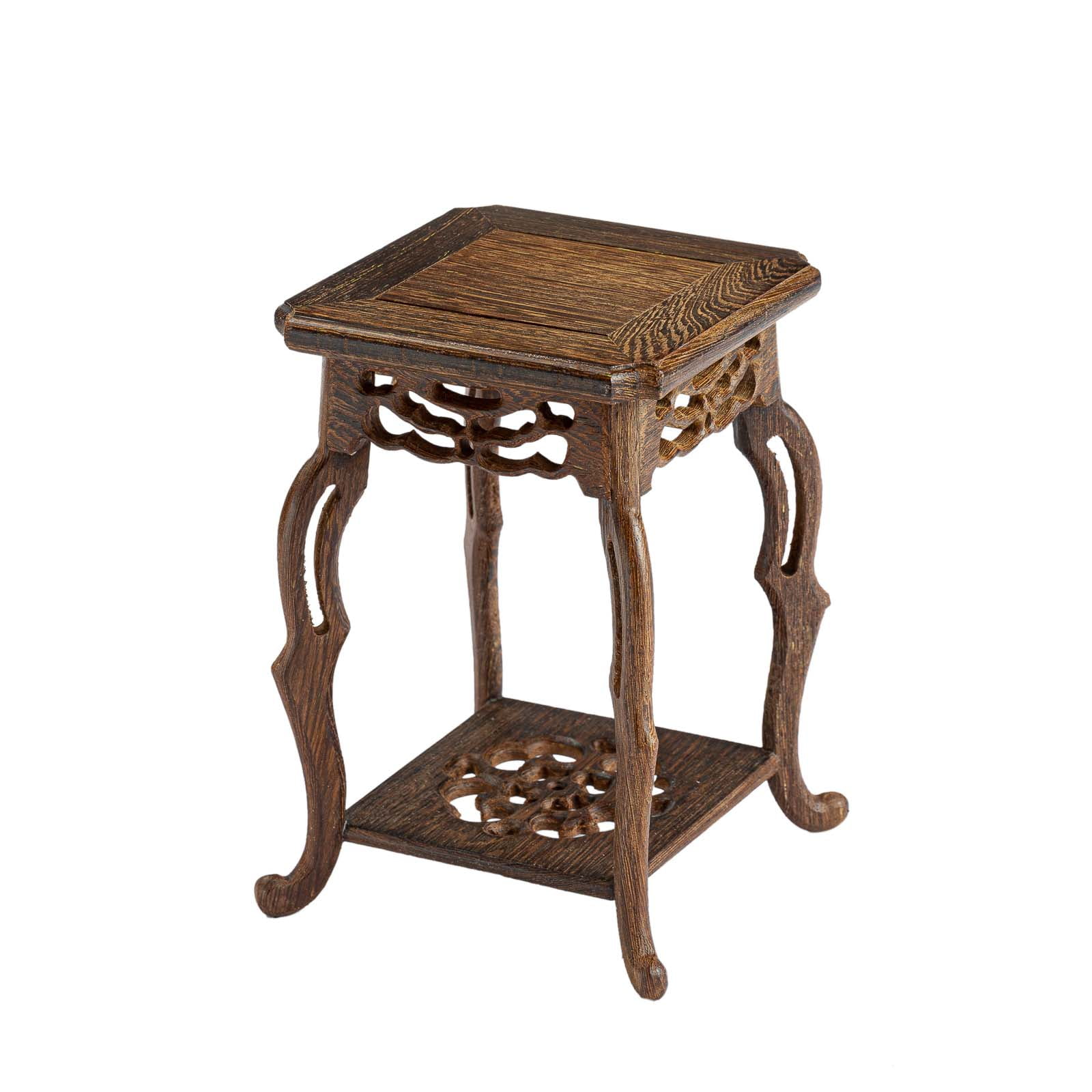 THY COLLECTIBLES Beautiful Hand Craft Rosewood Oriental Vase Stand for ...