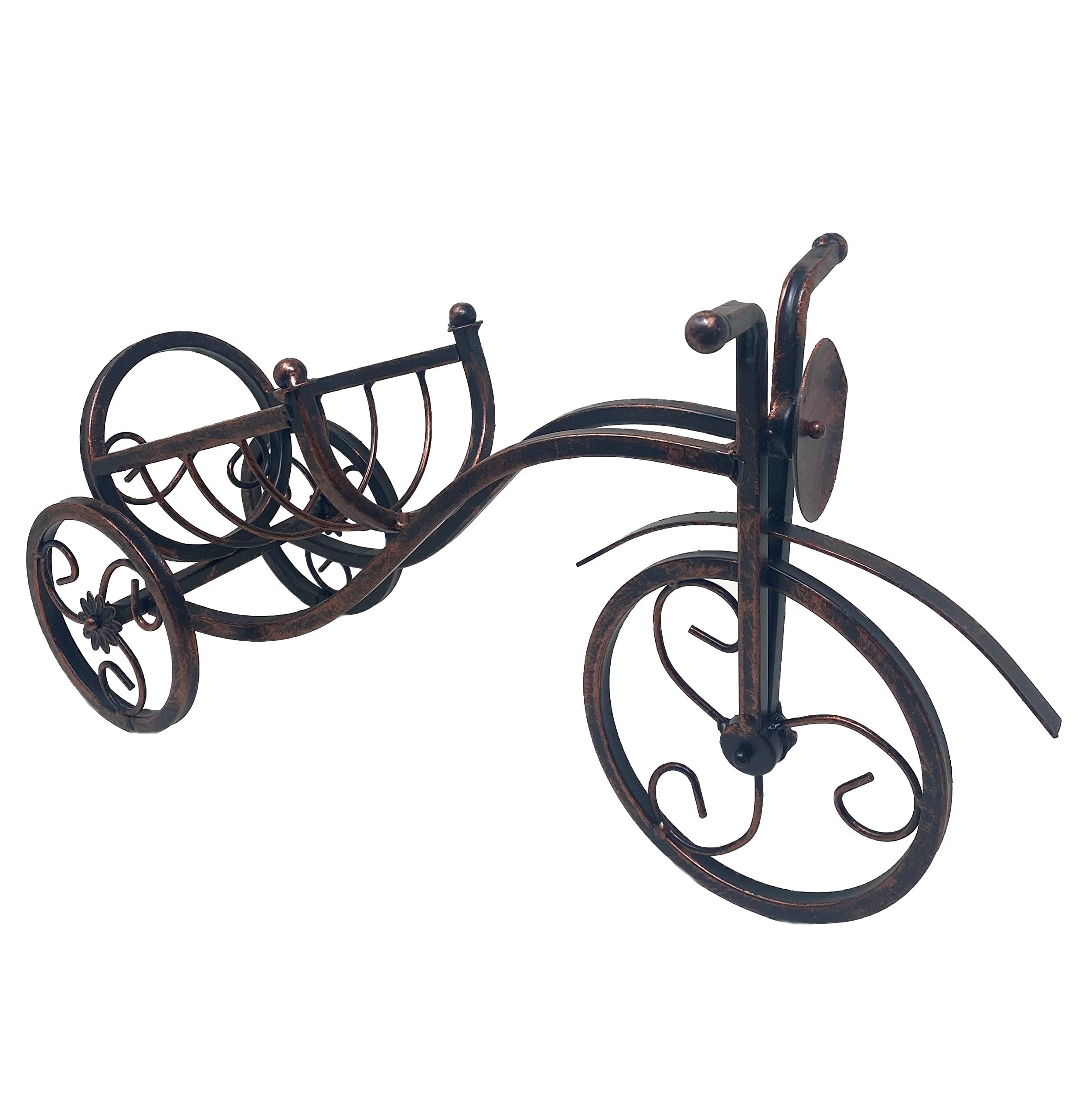 THY COLLECTIBLES Bicycle Wine Bottle Holder Desktop Bike Wine Rack ...