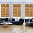 THY COLLECTIBLES Cordless Bamboo Roman Window Blind Sun Shade, Light ...
