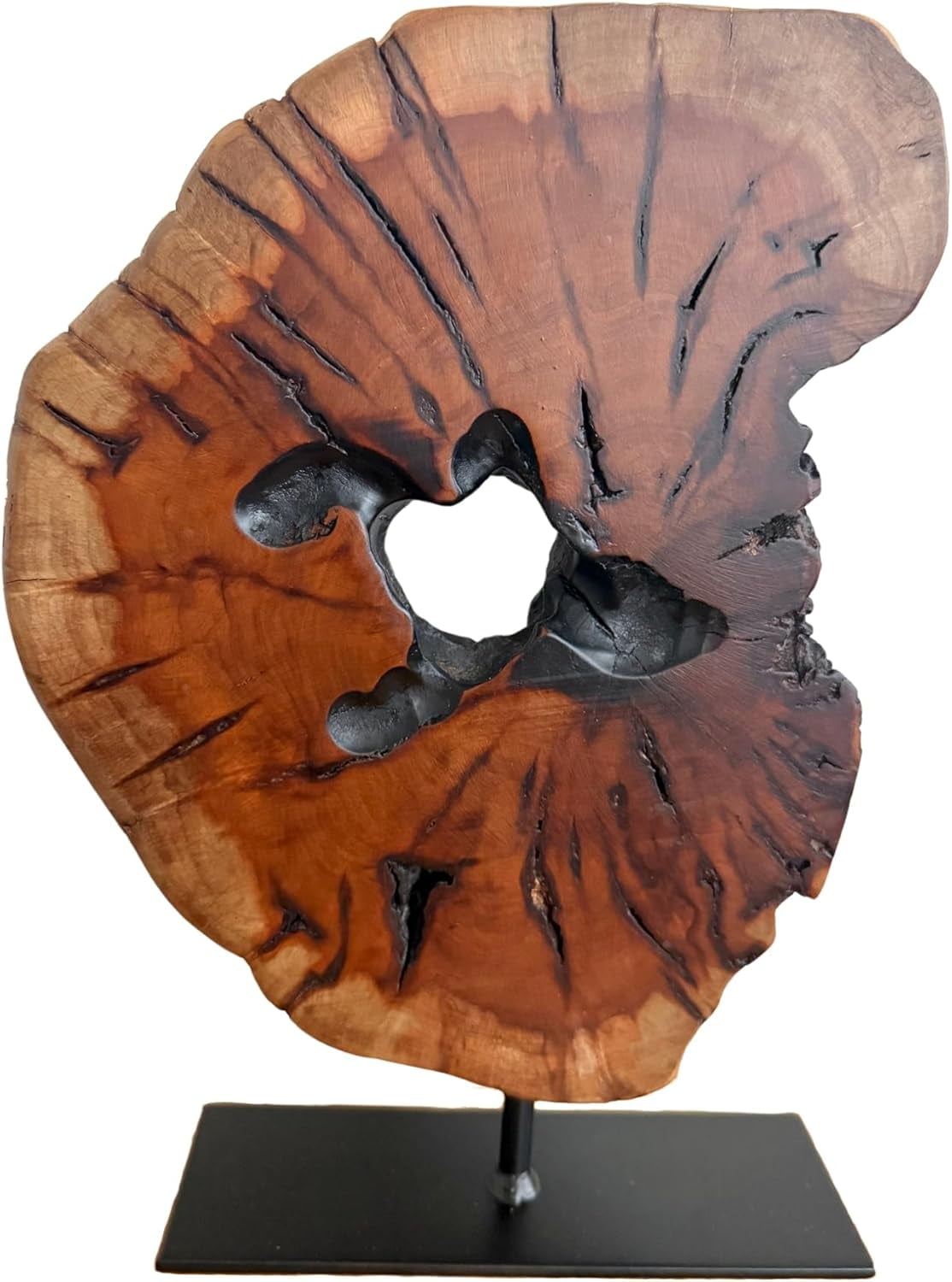 THY COLLECTIBLES Irregular Handcarved Root Wood Sculpture, Wood ...