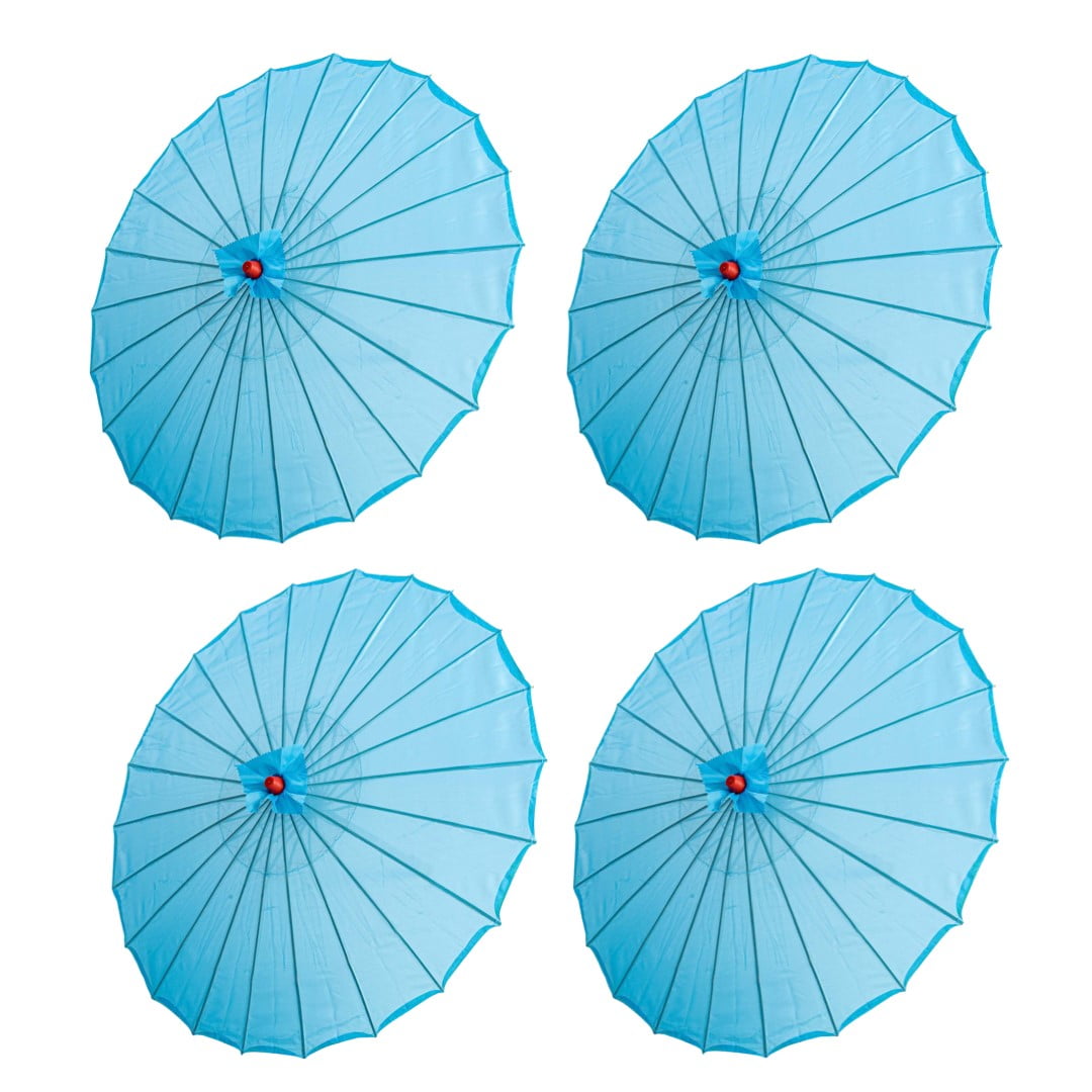 THY COLLECTIBLES Set of Four (4) 33"Japanese Chinese Umbrella Parasols ...