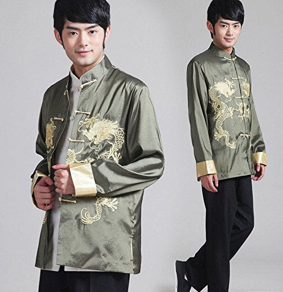 THY COLLECTIBLES Traditional Chinese Embroidered Silk Kung-Fu Tang ...
