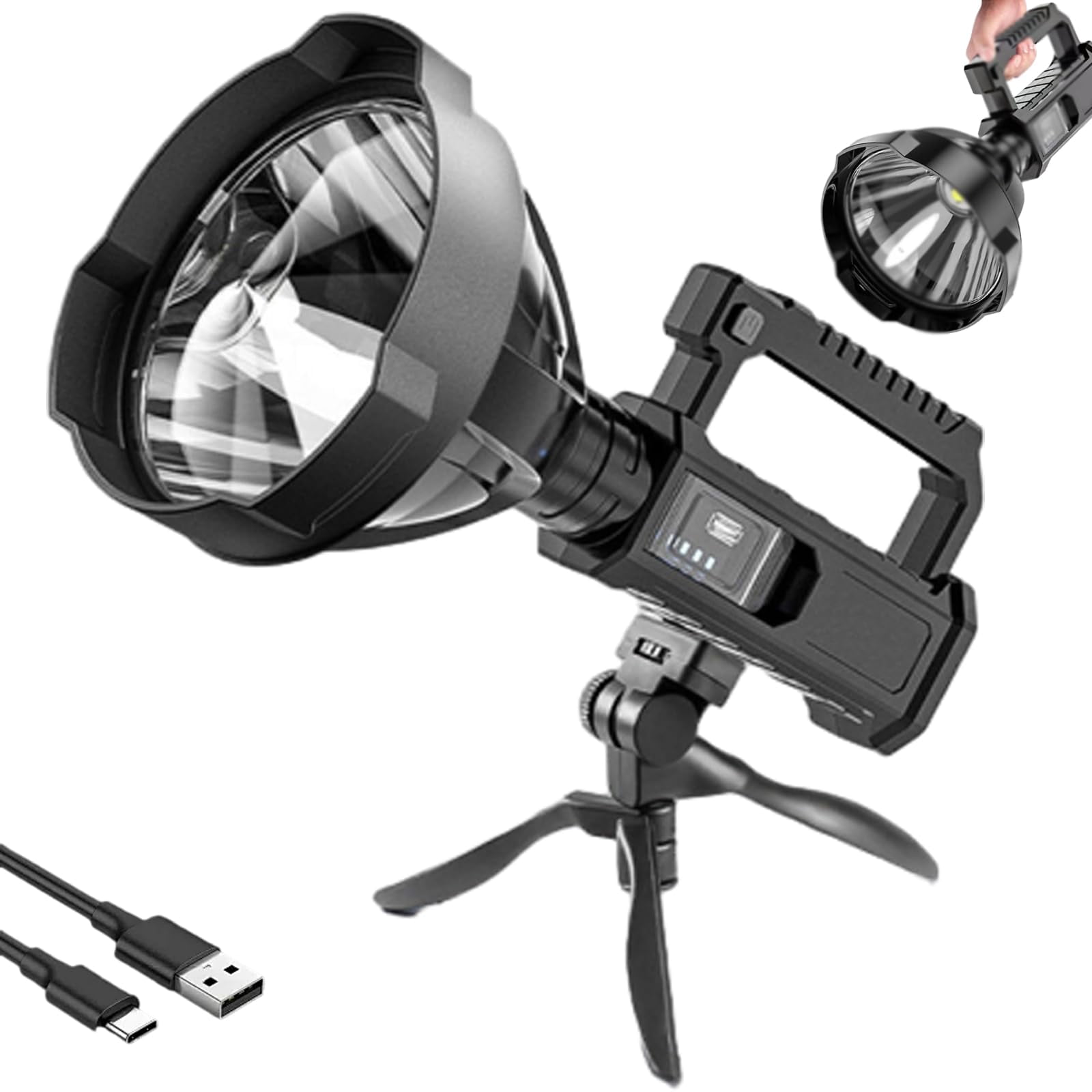 TI36-200,000 Lumens Flashlight, High Brightest Spotlight Flashlight ...