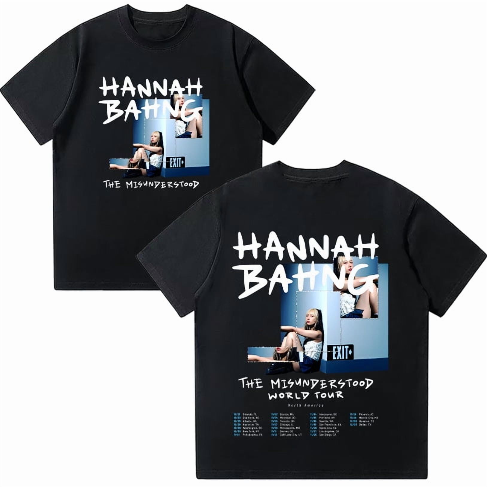 TIANCHU Hannah Bahng The Misunderstood World Tour Merch Graphic ...