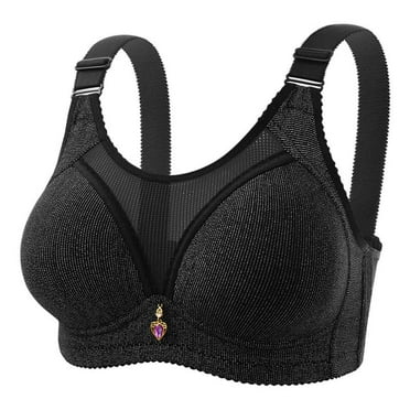 Wycnly Wireless Bras for Women Lace Patchwork Full Coverage Push up ...