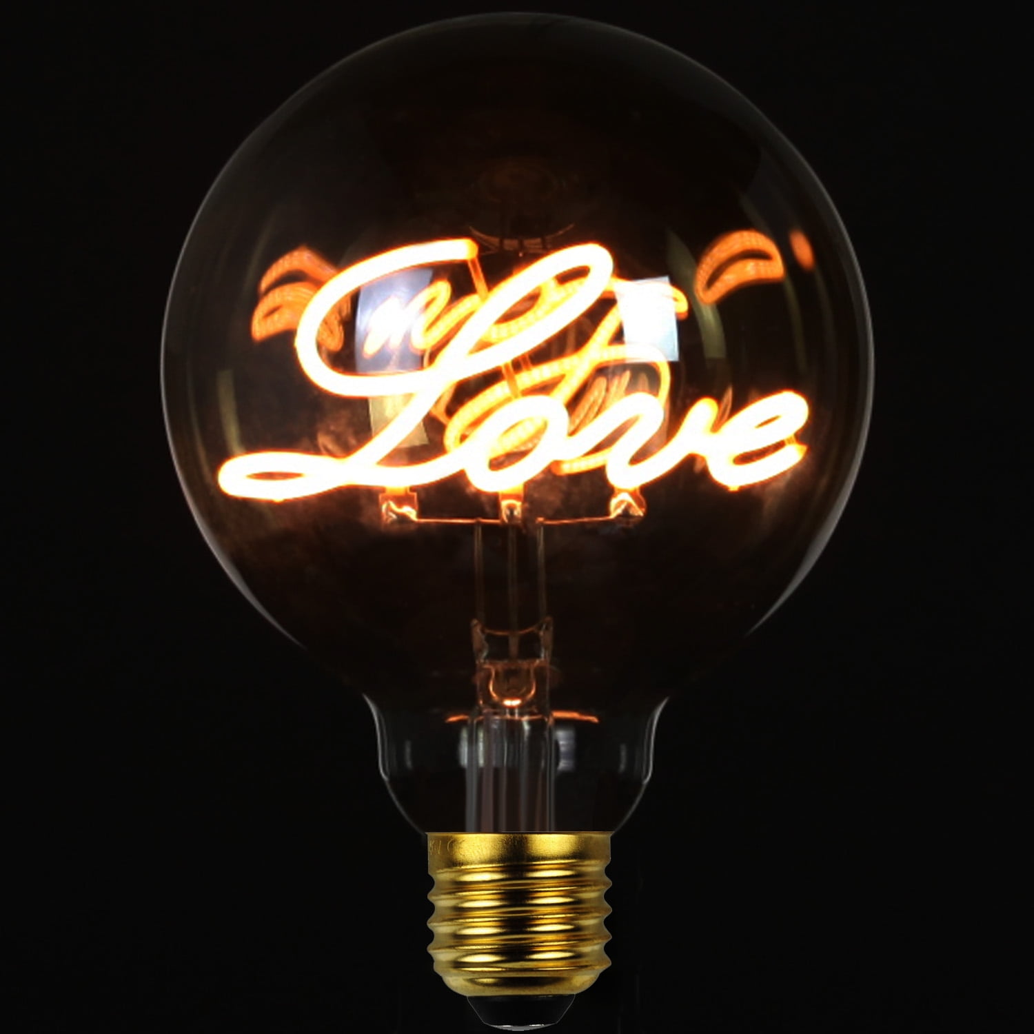 TIANFAN G30 Edison Led Bulb Love Filament Vintage Light Bulb 4W ...