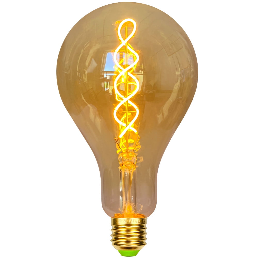 TIANFAN PS35 Edison Classic Big Led Bulb Spiral Filament Light Bulb 4W ...