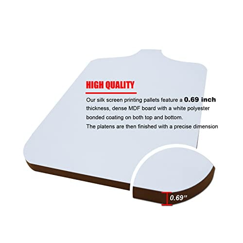 TIANIUSEEN Screen Press Pallet Silk Screen Printing Board T-Shirt Platen Screen Printing ...