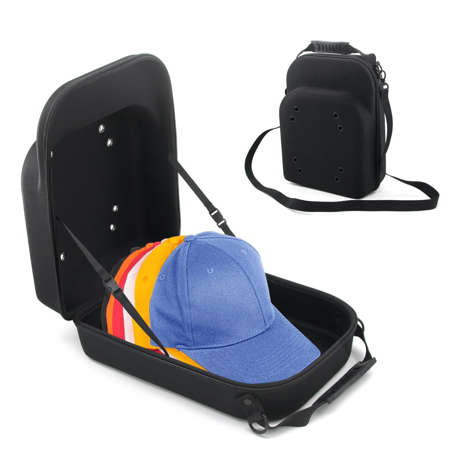 TIANKMER Hat Travel Case, Hard Hat Case for Baseball Caps, Hat ...