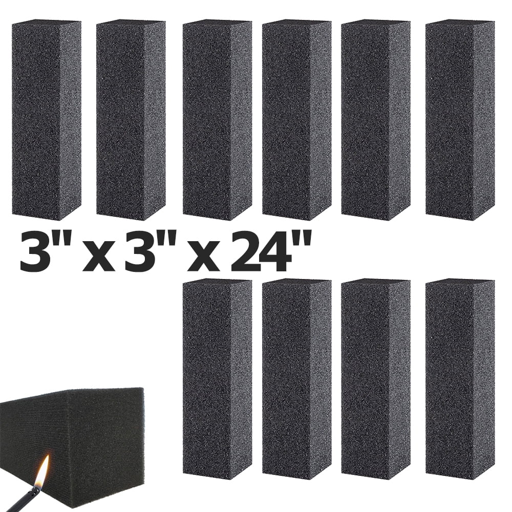 TIANLAIMEI 3"x 3"x 24" Acoustic Foam Panel Wedge Studio Soundproofing ...