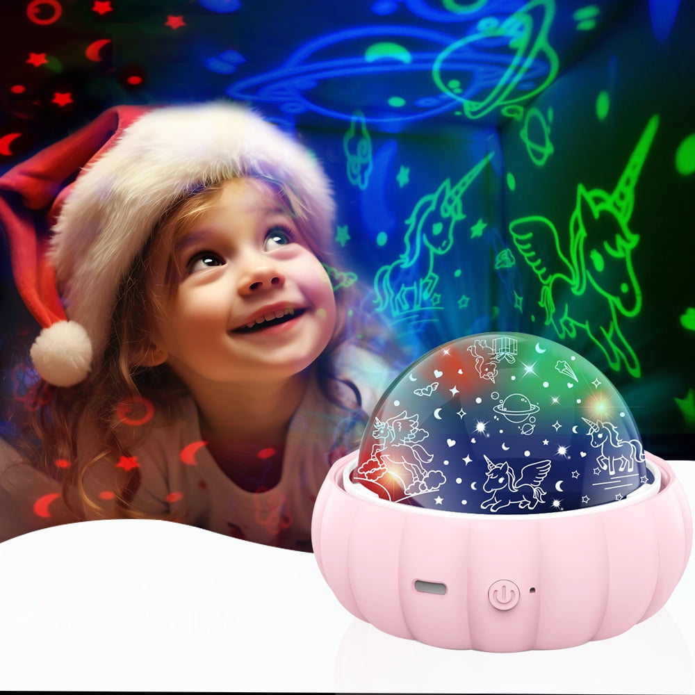 TIANLAIMEI Star Projector Lamp Night Light for Kids Room, 360° Rotating ...