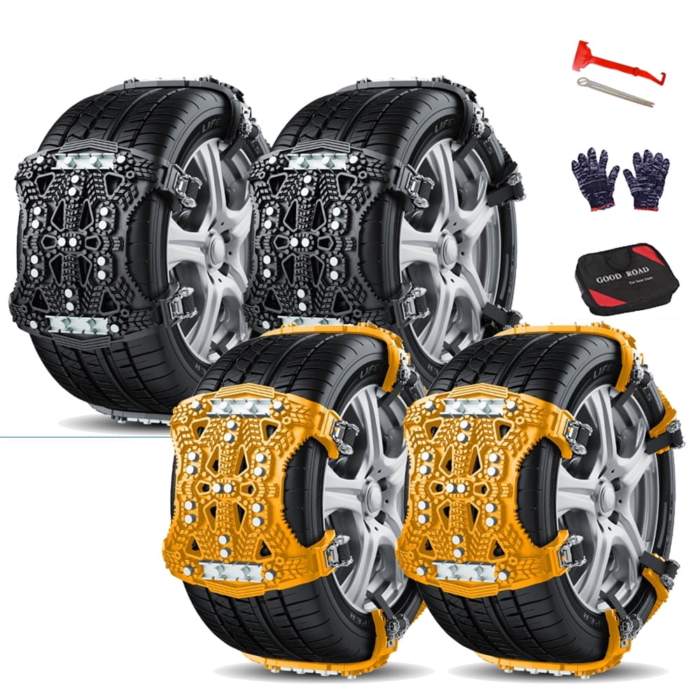 TIANLAIMEI Upgraded Snow Chains, Thickened TPU Tire Chain, Universal ...