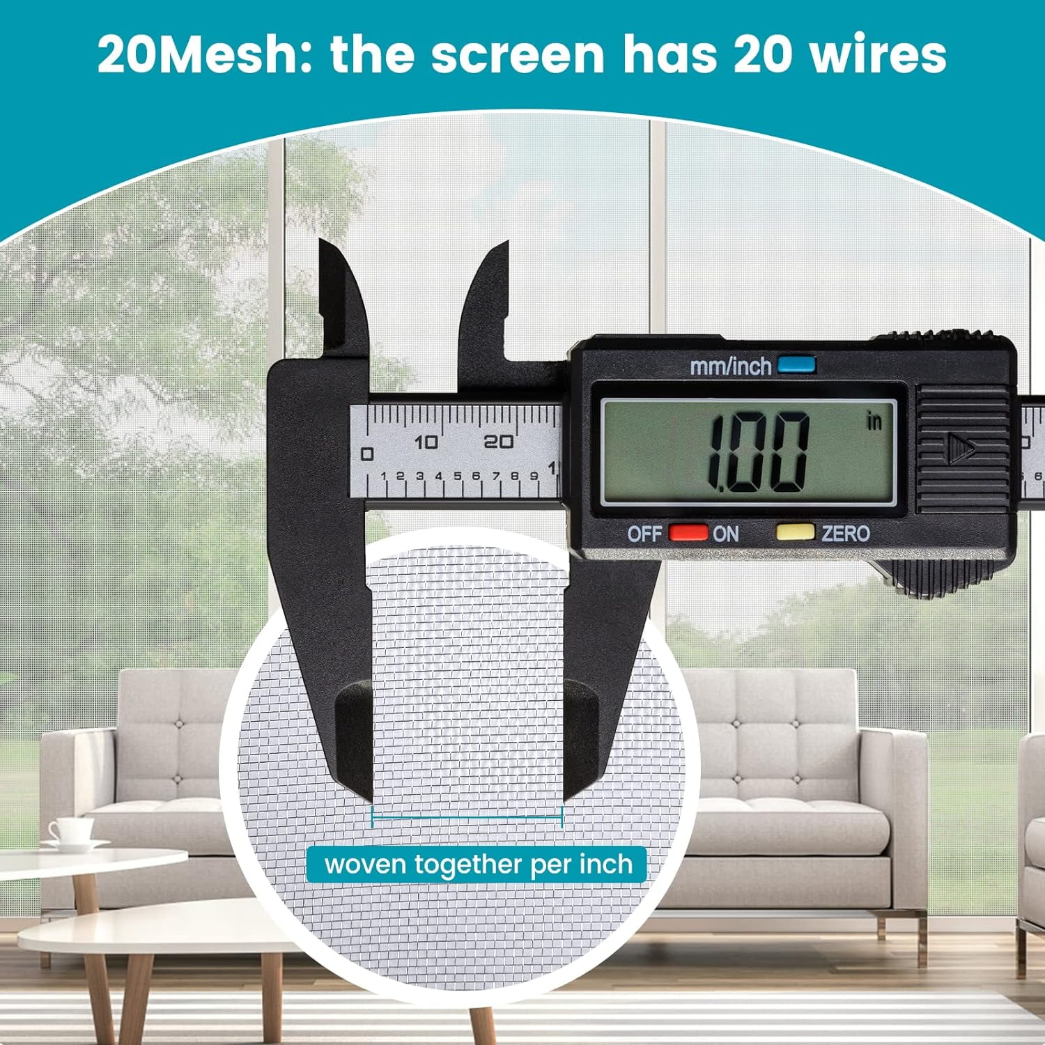 TIANMZC-304 Stainless Steel Mesh Window Screen Roll 47" x 200" with ...