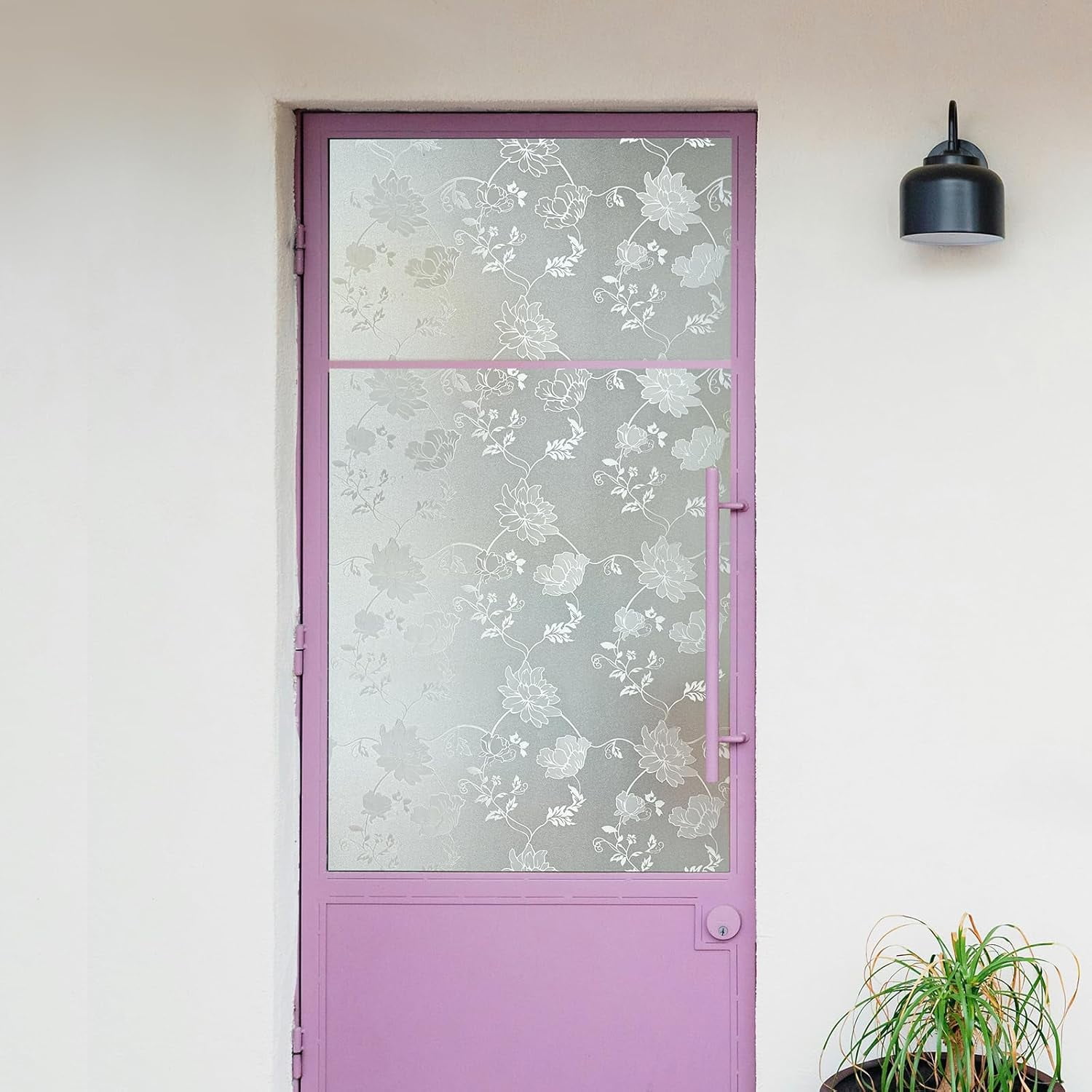 TIANMZC-Decorative Window Privacy Film, Frosted for Window Decorations ...