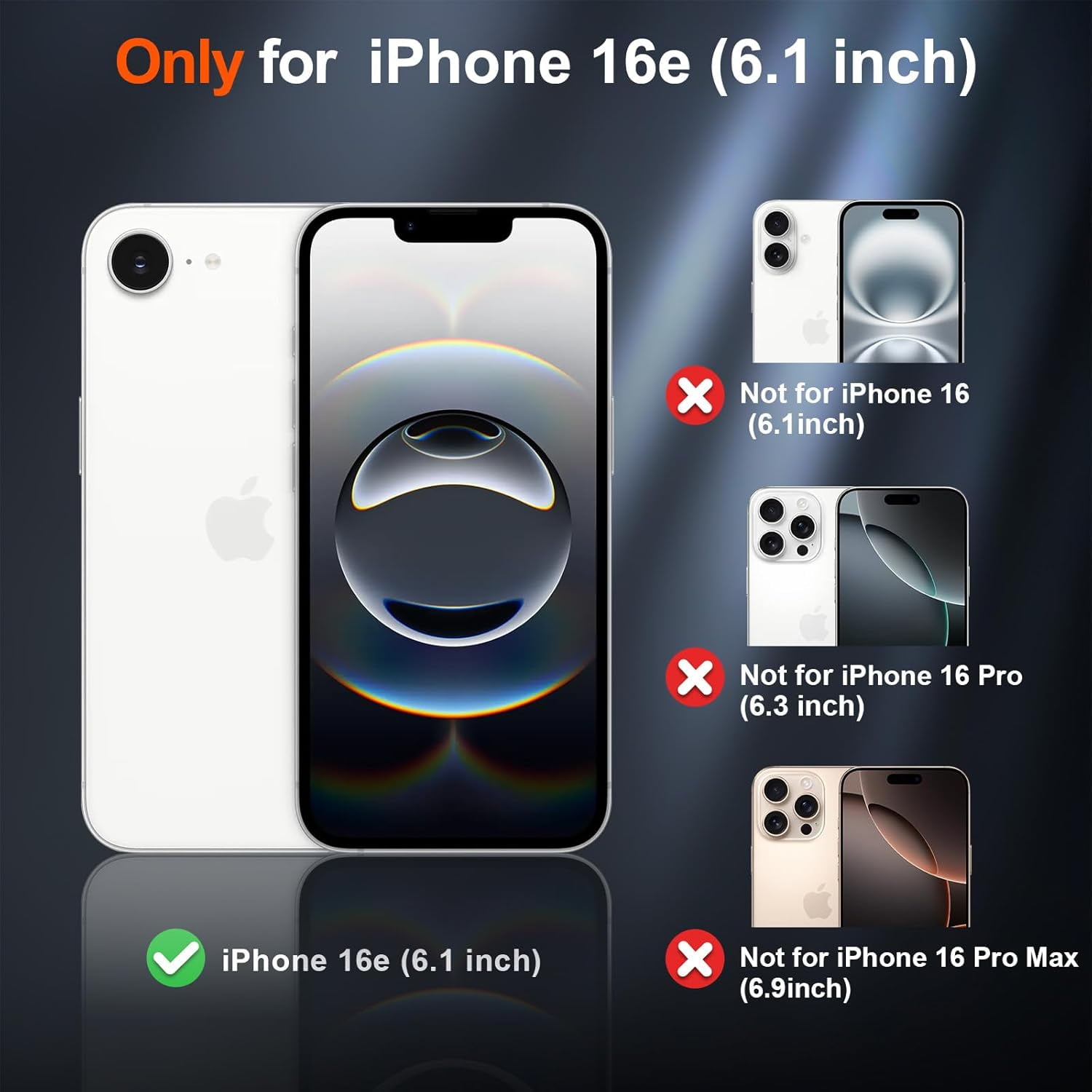 TIANMZC-Magnetic for iPhone 16e Case 2025 (Compatible with MagSafe ...