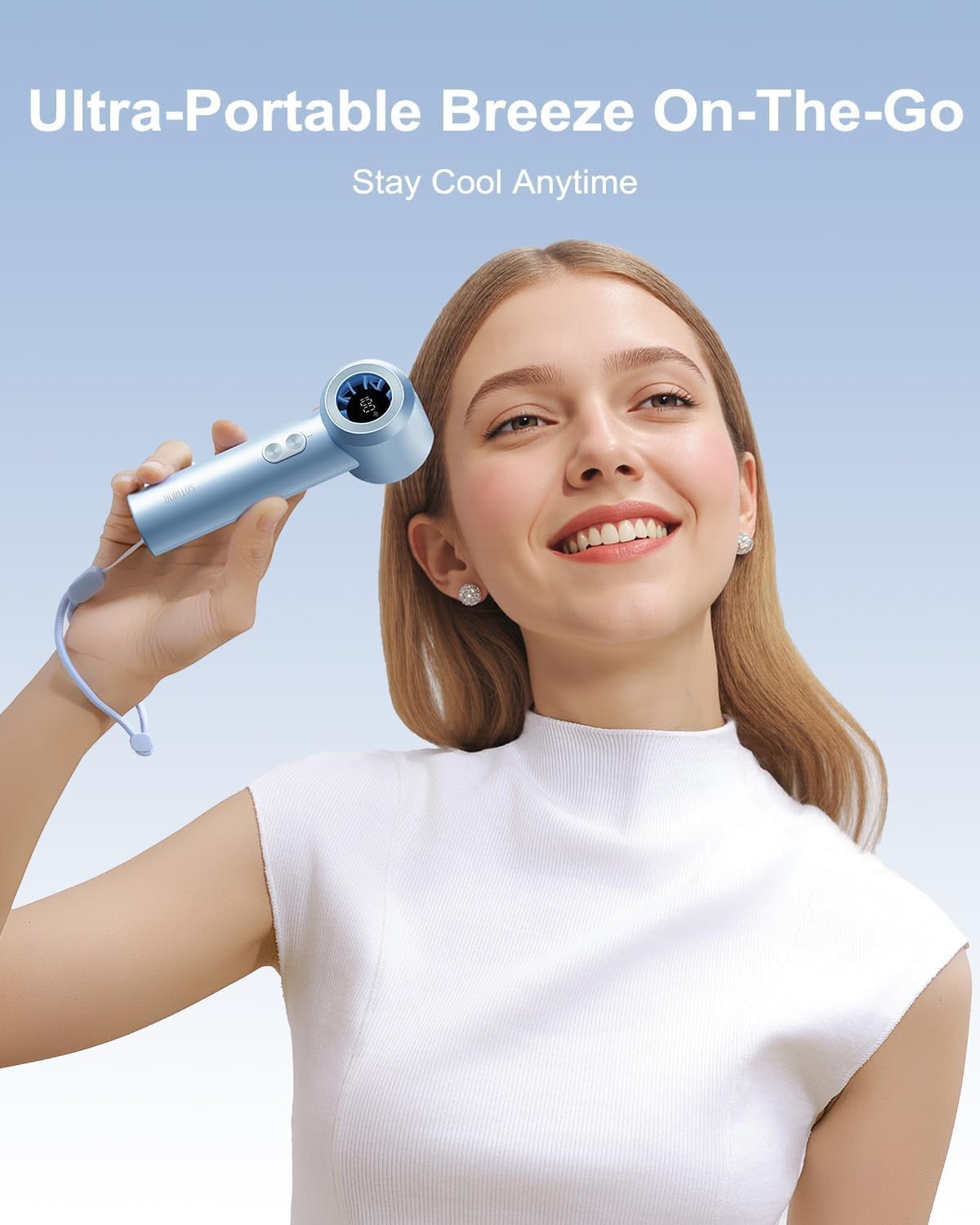 TIANMZC-Portable Handheld Fan, 16000RPM Pocket Turbo Fan with Lanyard ...