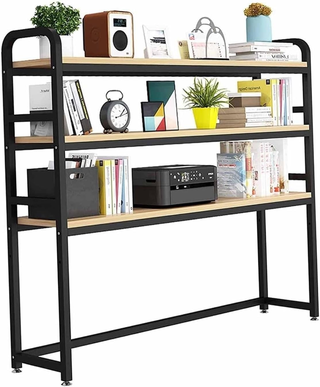 TIANTAI Adjustable Desk Bookcase - Multipurpose Countertop Hutch ...