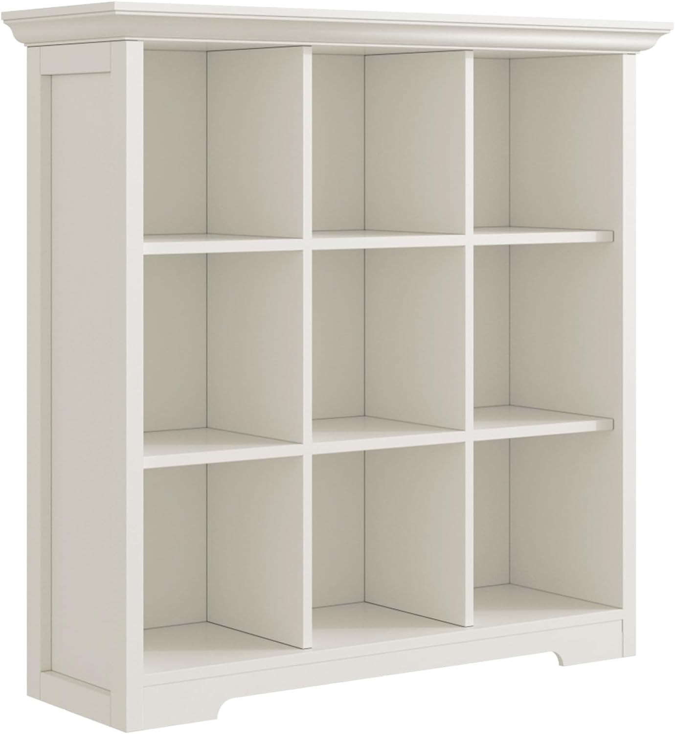 TIANTAI Wooden Cube Shelf Bookcase - Modern 3 Tiers Floorstanding Open ...