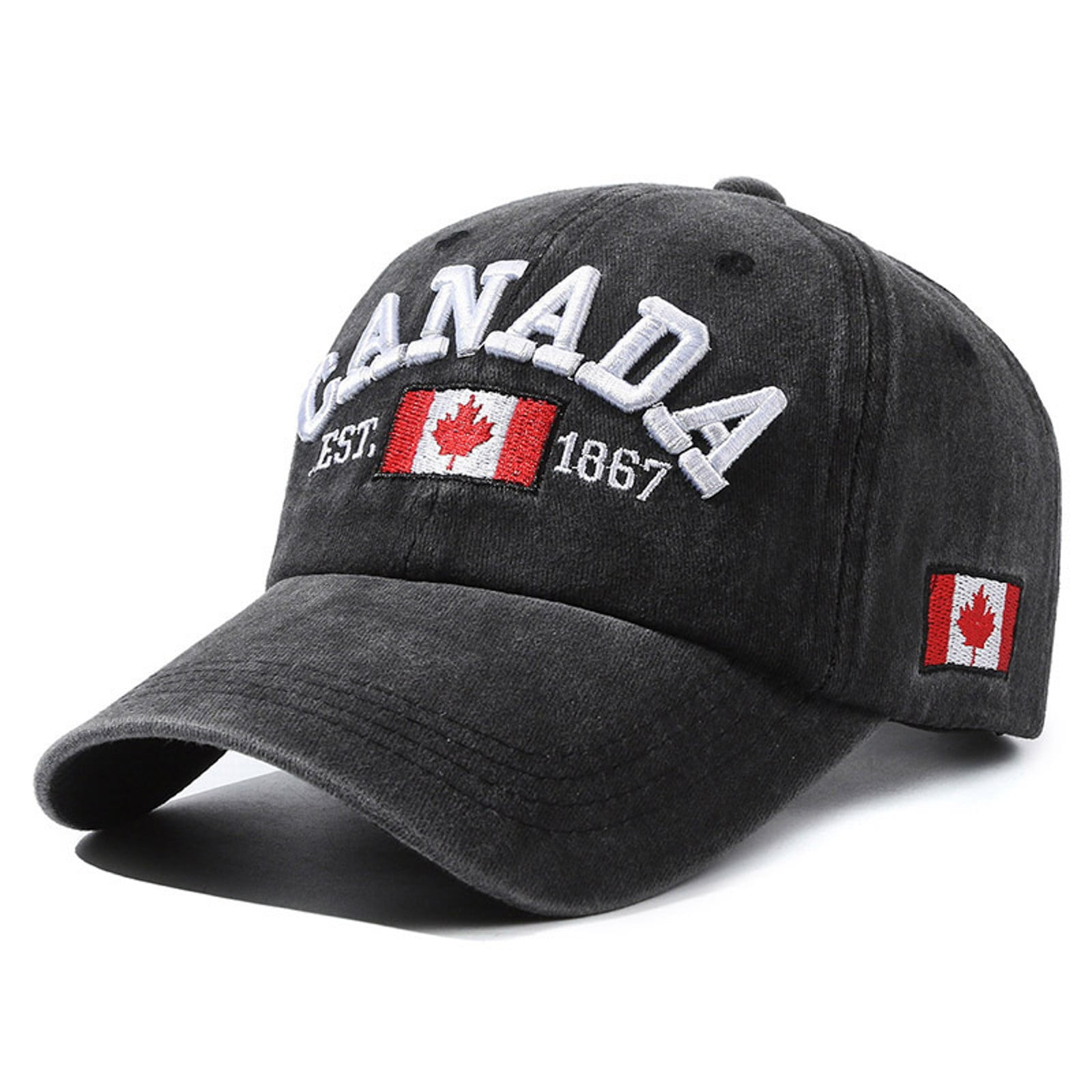 TIANZEN Canada Baseball Cap Canada Day Embroidered Maple Leaf Flag ...
