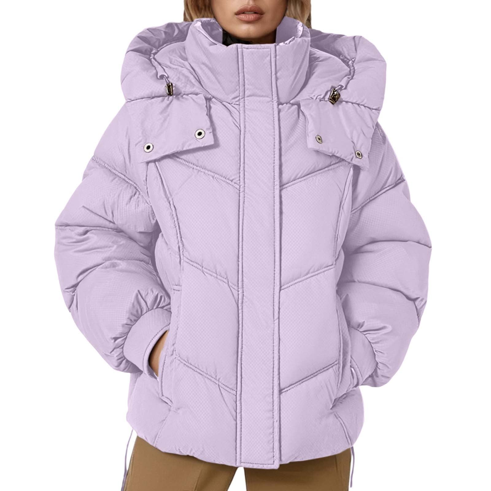 TIANZEN Fashion Hooded Puffy Coat Warm Winter Jacket With Color Design ...