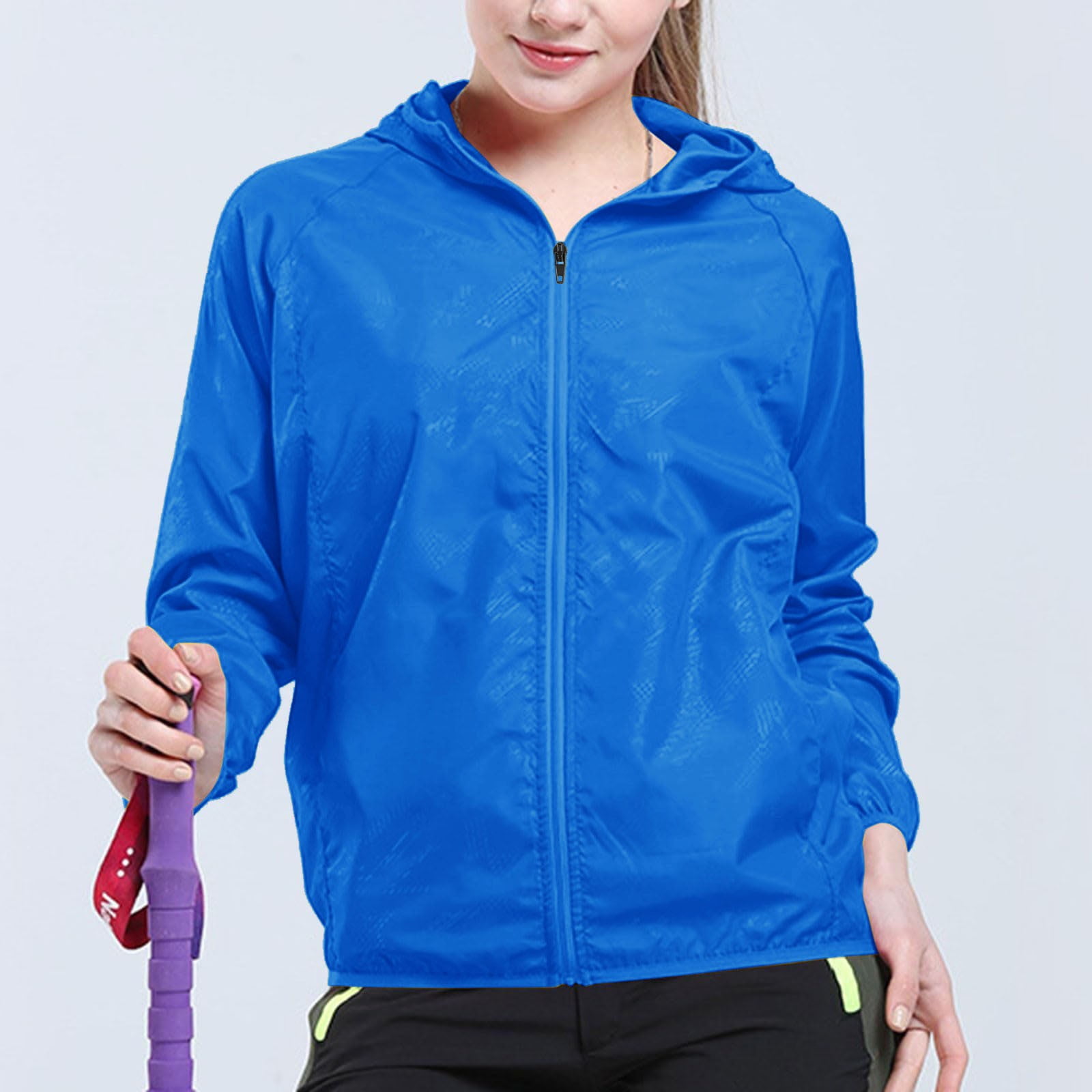 TIANZEN Lightweight Rain Jacket Women's Raincoat Transition Jacket ...