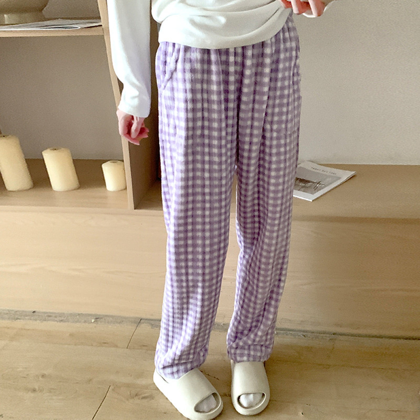 TIANZEN Soft Flannel Pajama Pants Cozy Lined Wear For Relaxed Comfort ...