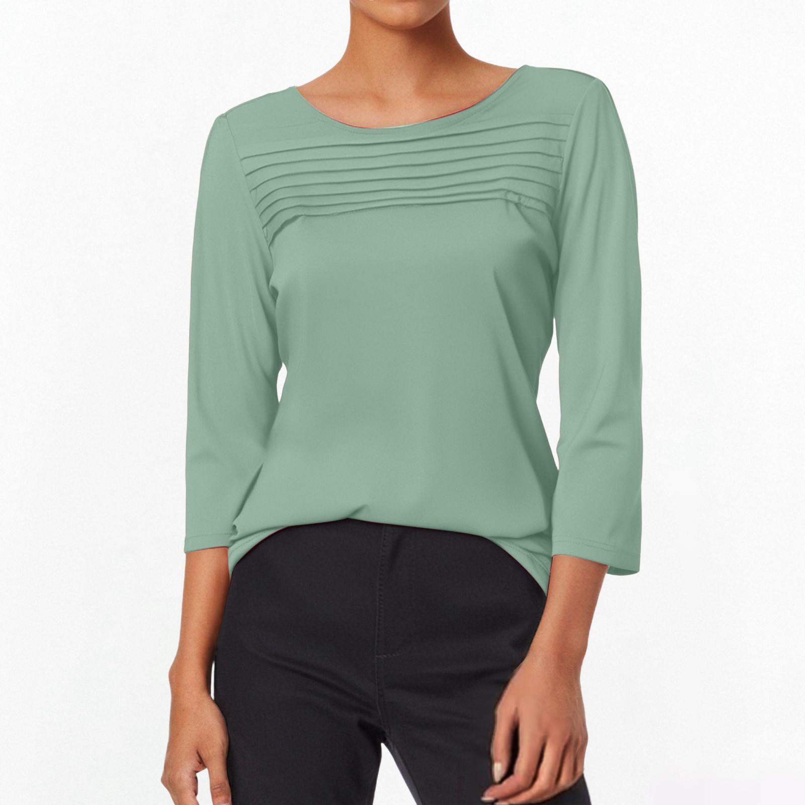 TIANZEN Trendy Plus Size Tops For Everyday Wear Loose Fit Comfortable ...