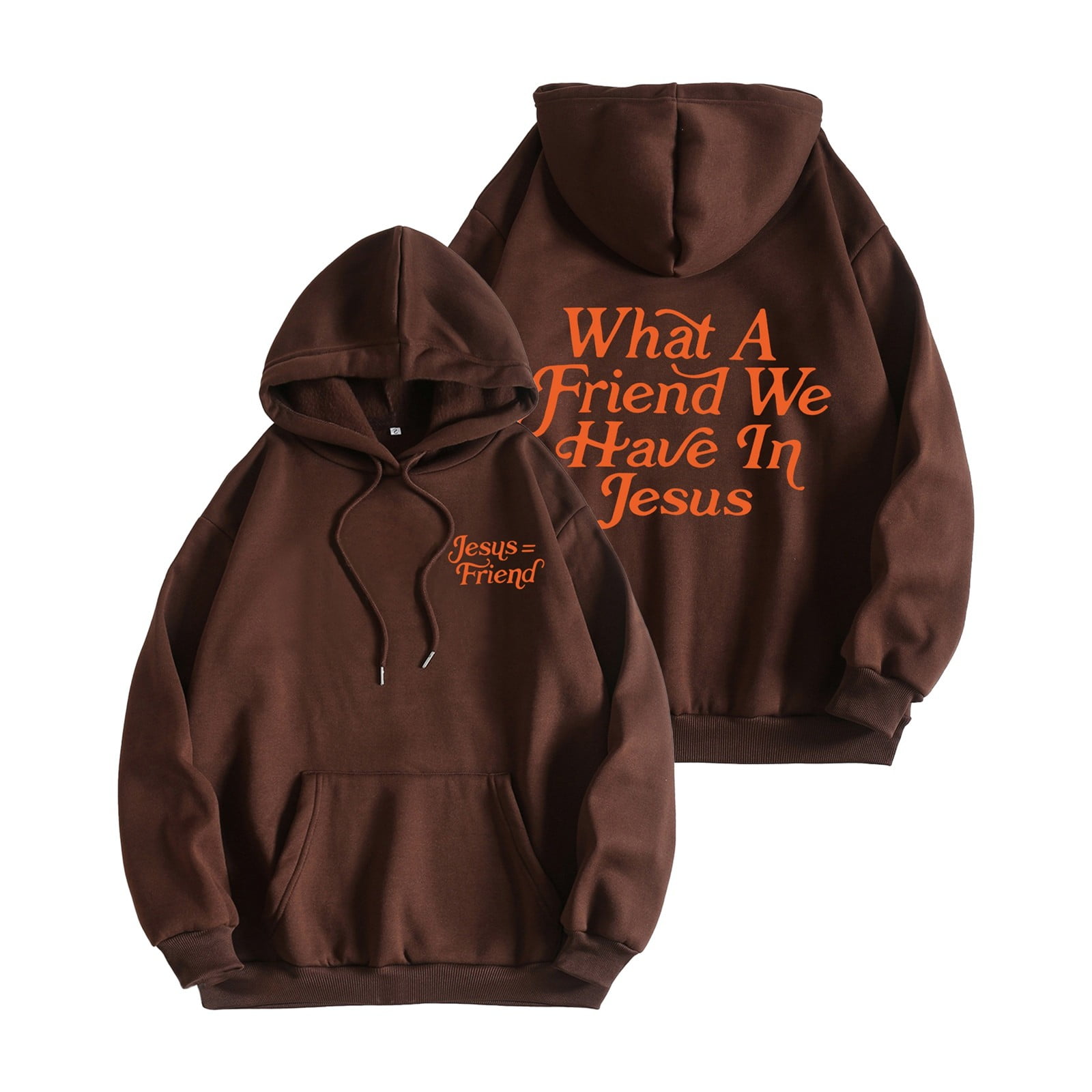 TIANZEN Women's Letter Printed Back Collar With Hoodie Loose Hoodie ...