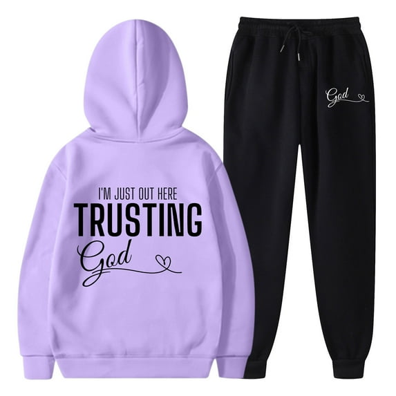 TIANZEN Womens Two Piece Outfits Sets Hoodie Sweatshirt And Long ...