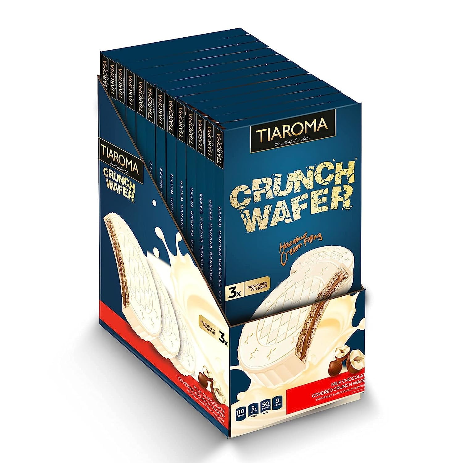 TIAROMA Crunch Biscuit | White Chocolate Covered Crunchy Wafer ...