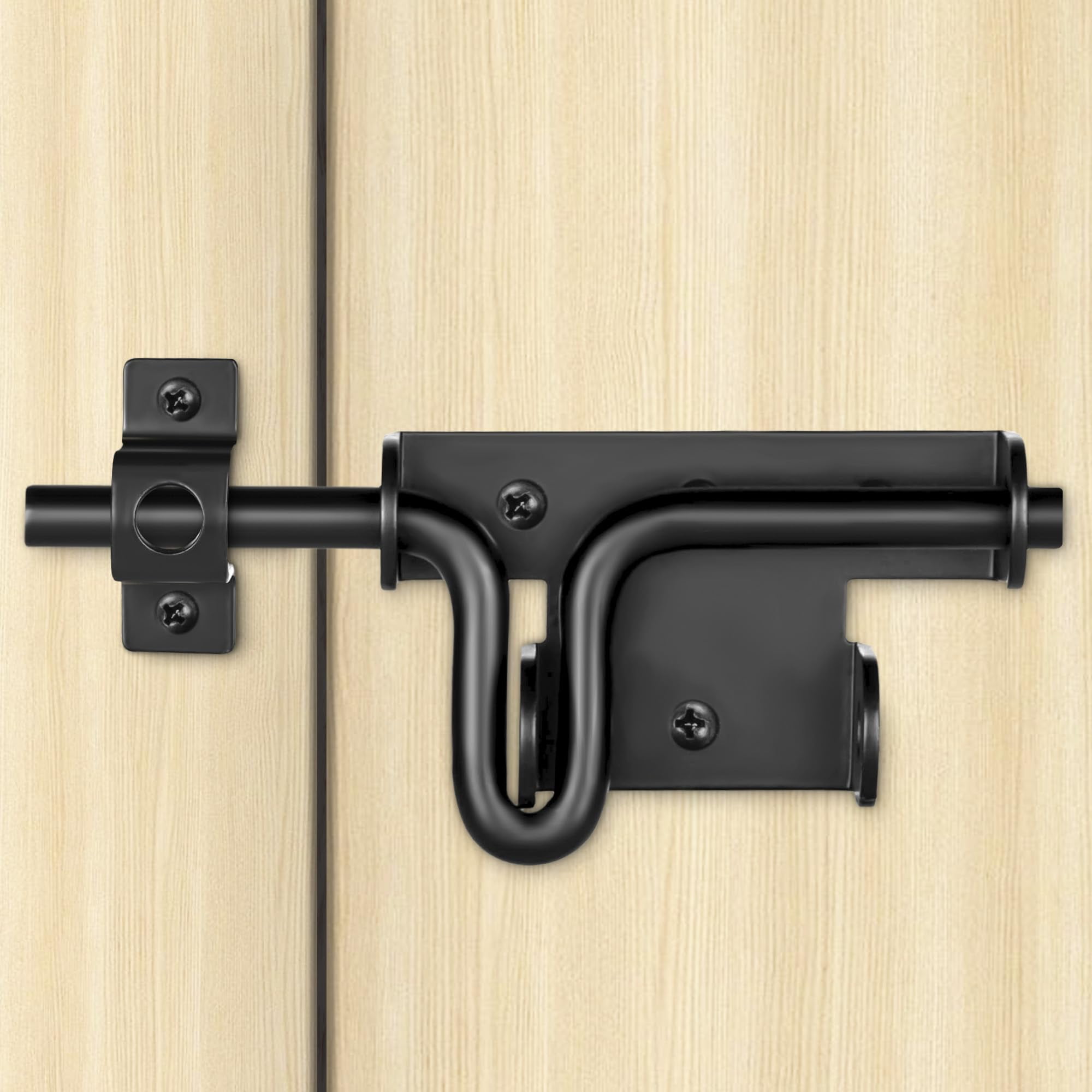 TIBEGOLD Slide Bolt Gate Latch with Padlock Hole, Heavy Duty Sliding ...